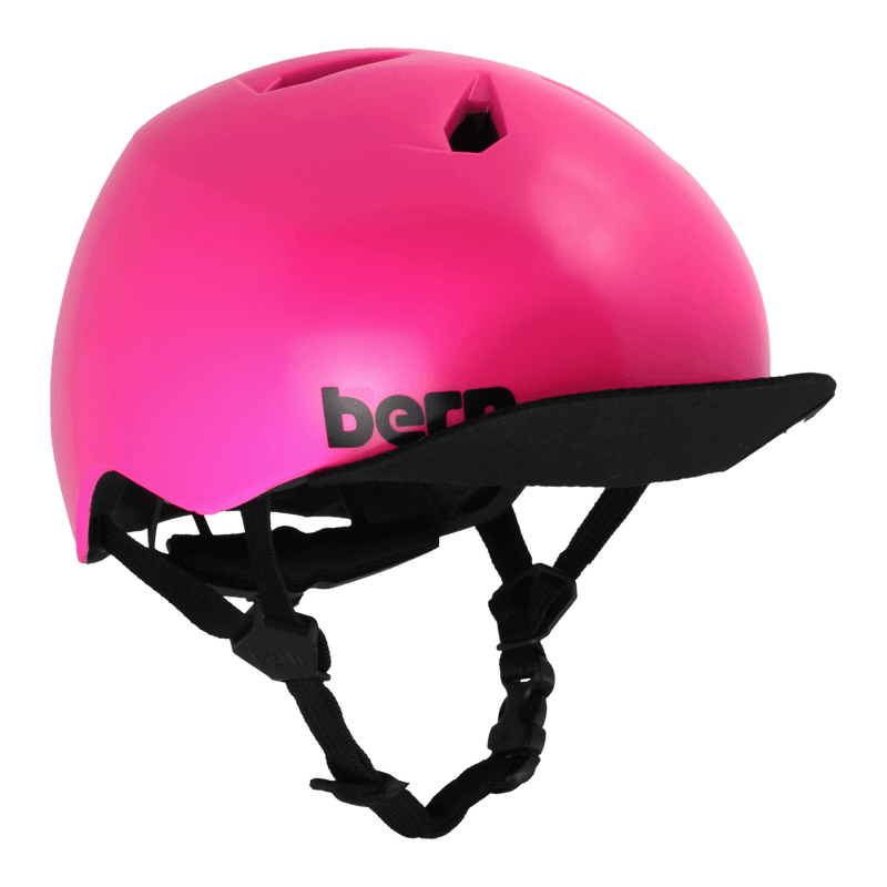 Bern Nina DVRT Youth Helmet - Satin Hot Pink – Bern Helmets